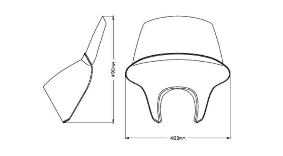 Verkleidungsscheibe Batwing SML Touring für BMW R18 | Motorradzubehör ...